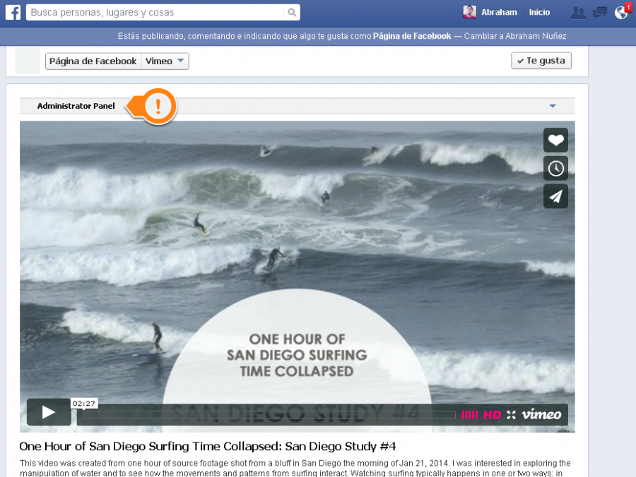 Cómo agregar Vimeo a tu página de Facebook - tresensocial